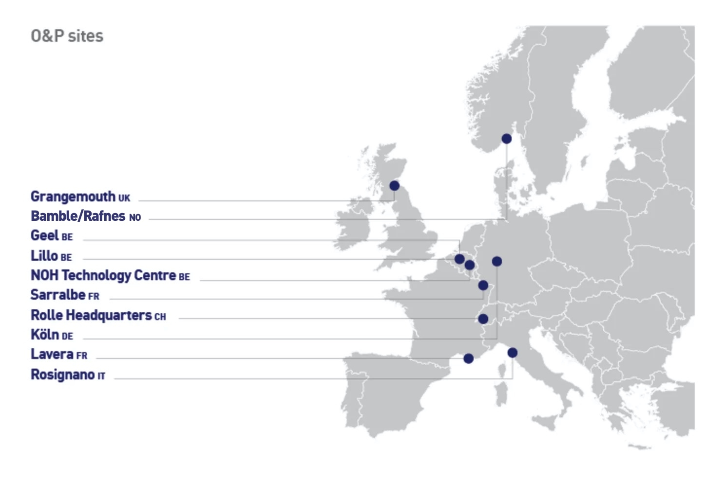 Sites | INEOS Olefins & Polymers Europe