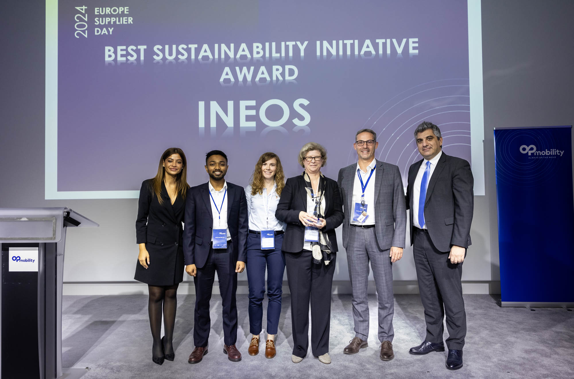 INEOS wins Sustainability Award from mobility leader
